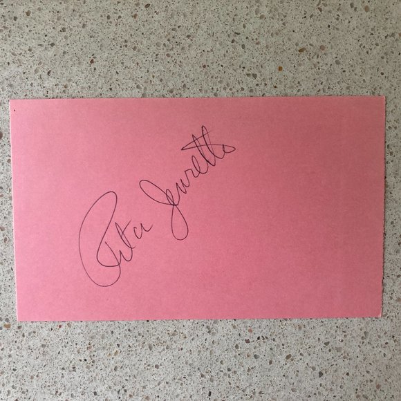 Autograph | Other | Rita Jenrette Signed Index Card 3x5 Tv A Current ...